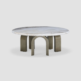 Shop Inka Round Coffee Table California Marble | Al Huzaifa Furniture UAE