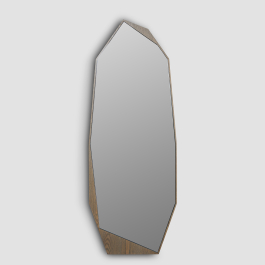 Shop Lyra - Mirror in Grey Ash Wood | Al Huzaifa Furniture UAE